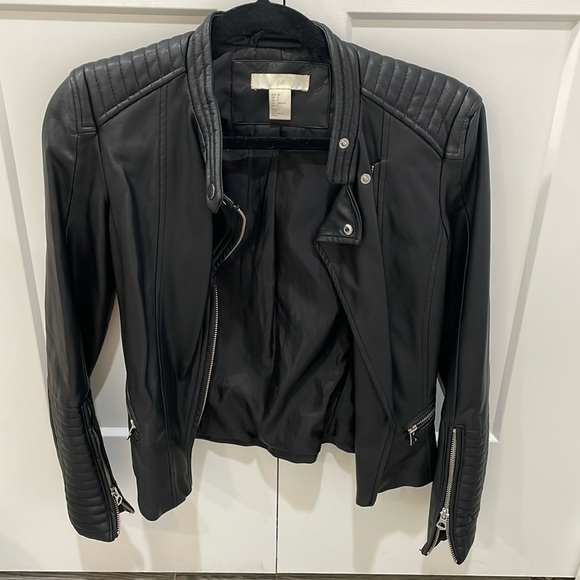 H&M | Jackets & Coats | Classic Leather Jacket | Poshmark